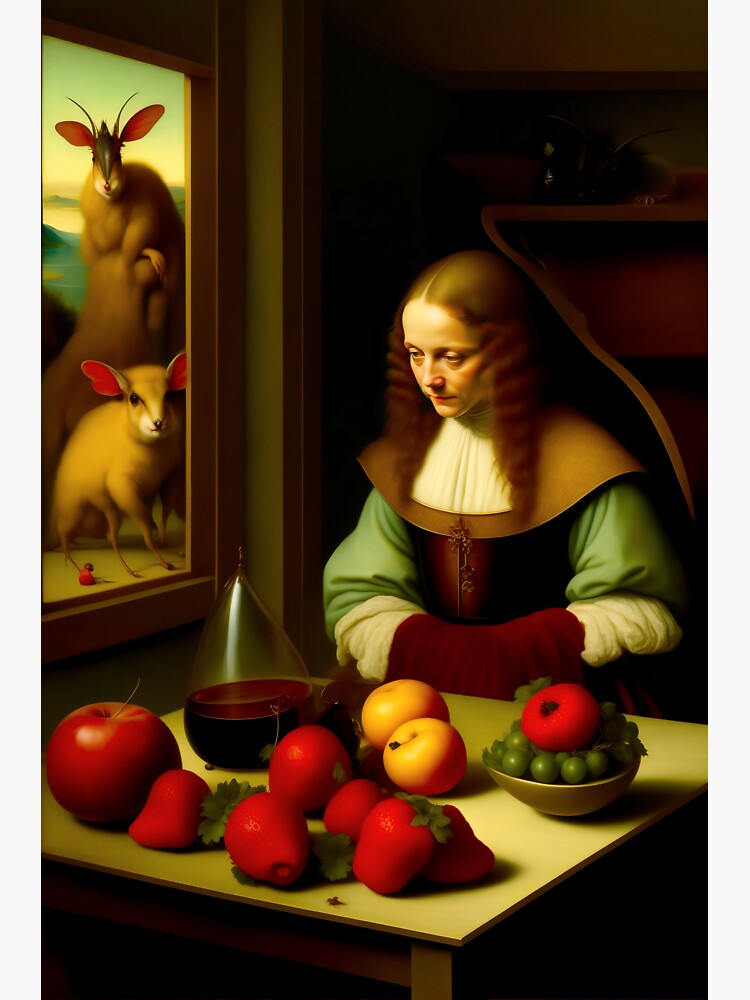 "The Watchful Eyes at the Banquet" Sticker for Sale by zombiezoanthid ...