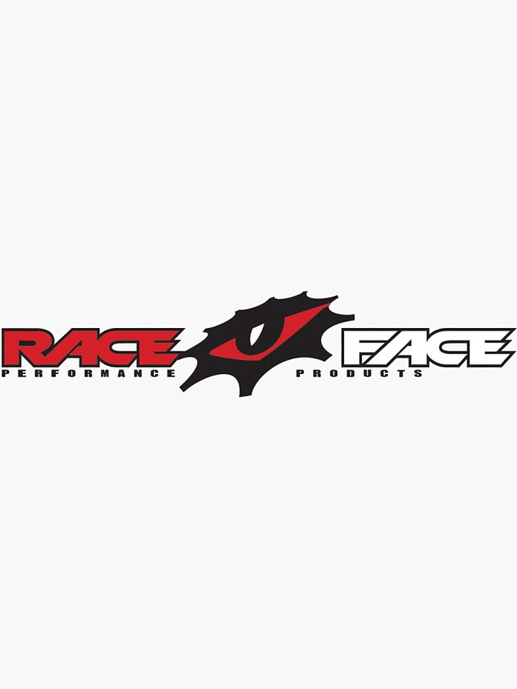 "RACE FACE" Sticker for Sale by wakilangka | Redbubble