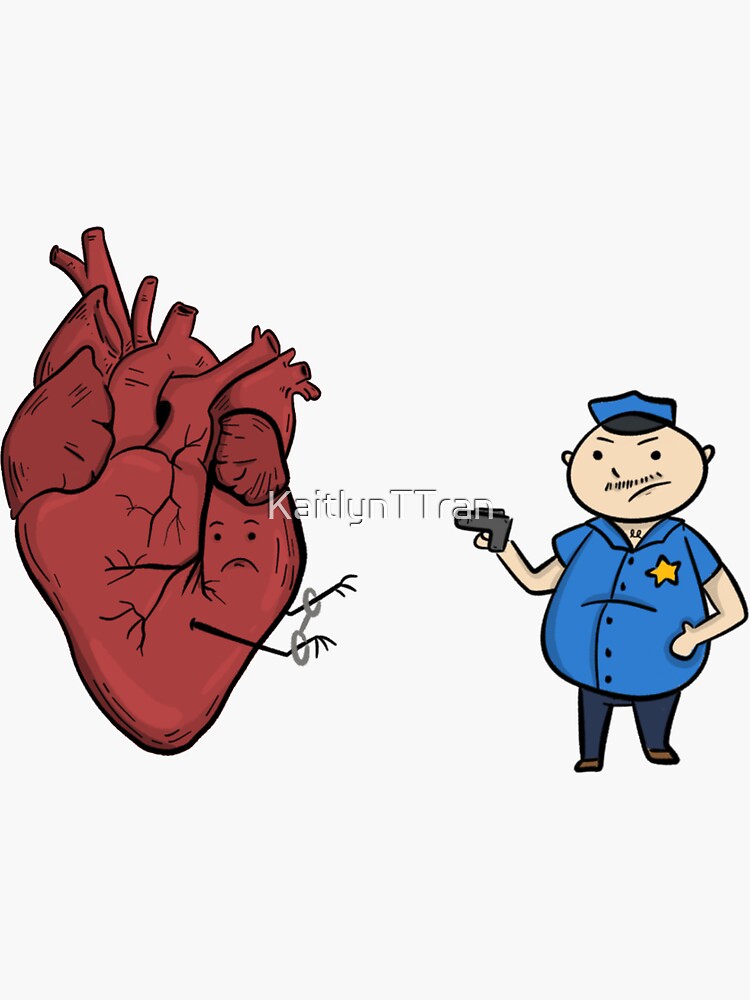 "Cardiac Arrest" Sticker for Sale by KaitlynTTran | Redbubble