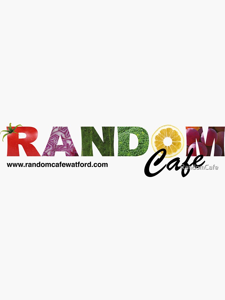 "Random Cafe Logo" Sticker for Sale by RandomCafe | Redbubble