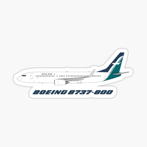 "SilkAir | Boeing B737-800" Sticker for Sale by natsukashiifm | Redbubble
