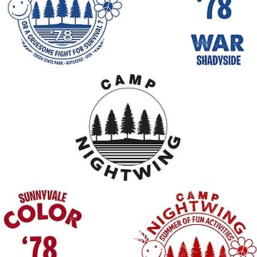 "Fear Street - Camp Nightwing Variety Sticker Set" Sticker for Sale by ...