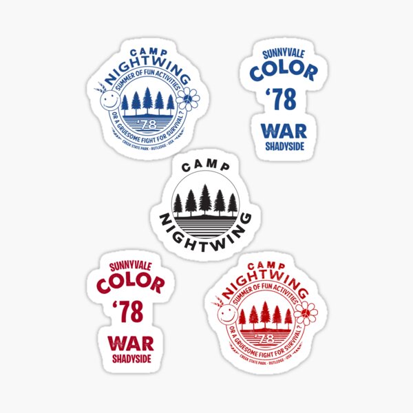 "Fear Street - Camp Nightwing Variety Sticker Set" Sticker for Sale by ...
