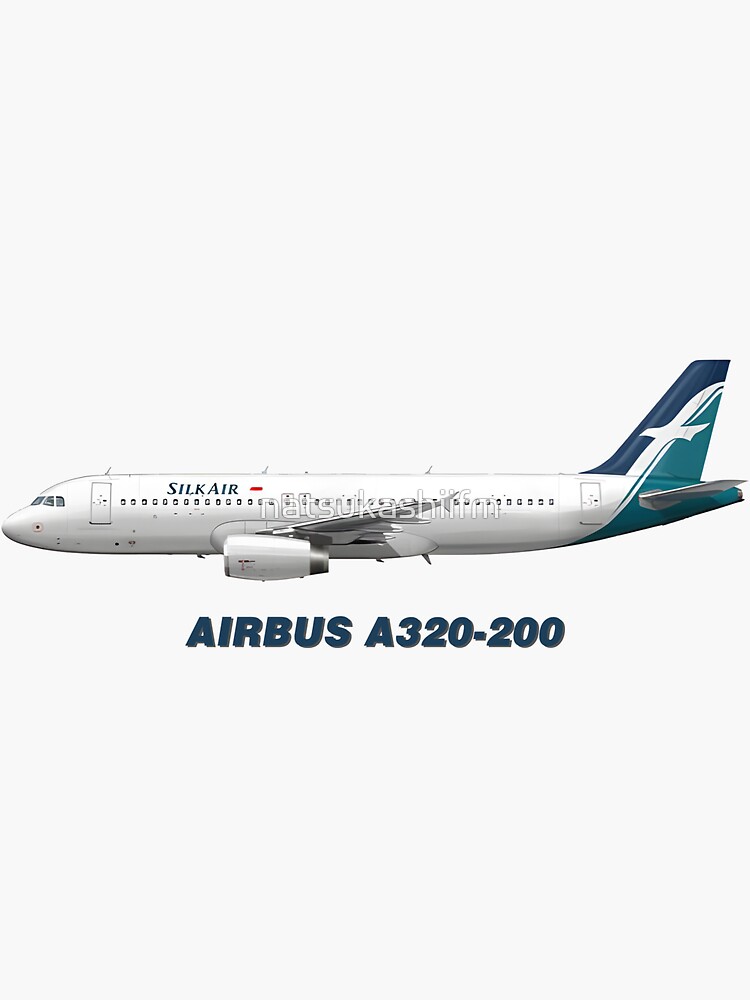 "SilkAir | Airbus A320-200" Sticker for Sale by natsukashiifm | Redbubble
