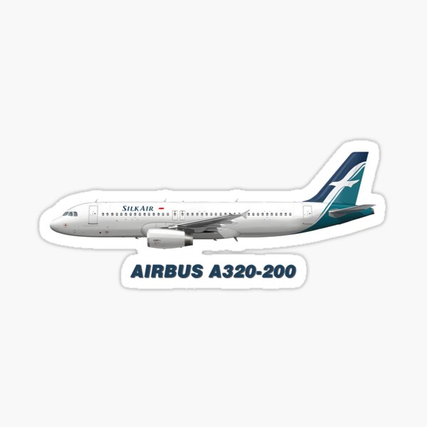 "SilkAir | Airbus A320-200" Sticker for Sale by natsukashiifm | Redbubble