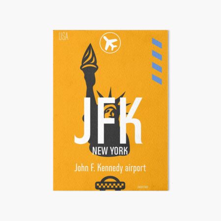 "JFK yellow taxi" Art Board Print by Aviators | Redbubble
