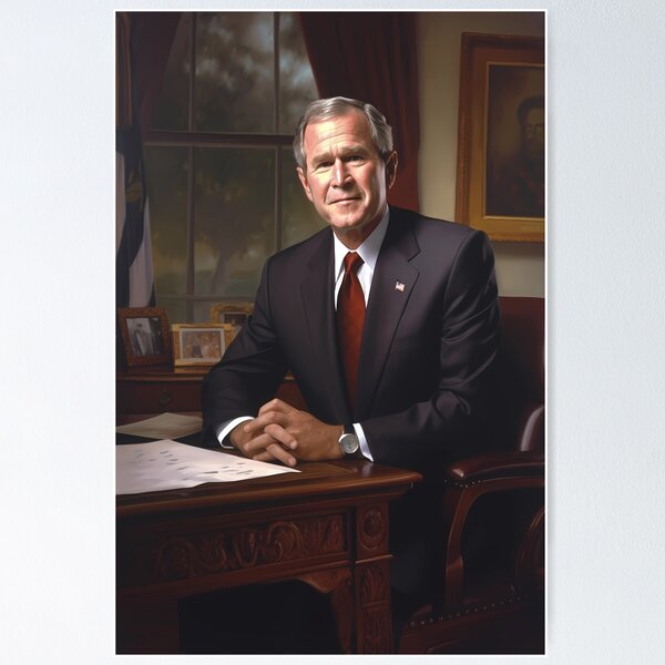 "George Bush Artwork" Poster for Sale by PortraitHeaven | Redbubble