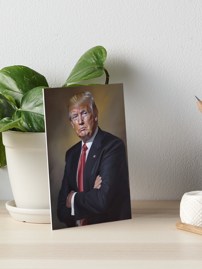 "President Trump Portrait" Art Board Print for Sale by PortraitHeaven ...