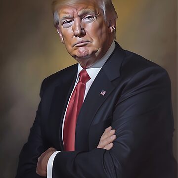 "President Trump Portrait" Poster for Sale by PortraitHeaven | Redbubble