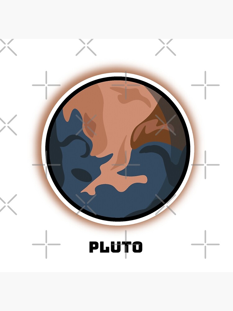 Planet Pluto, Solar System Premium Matte Vertical Poster