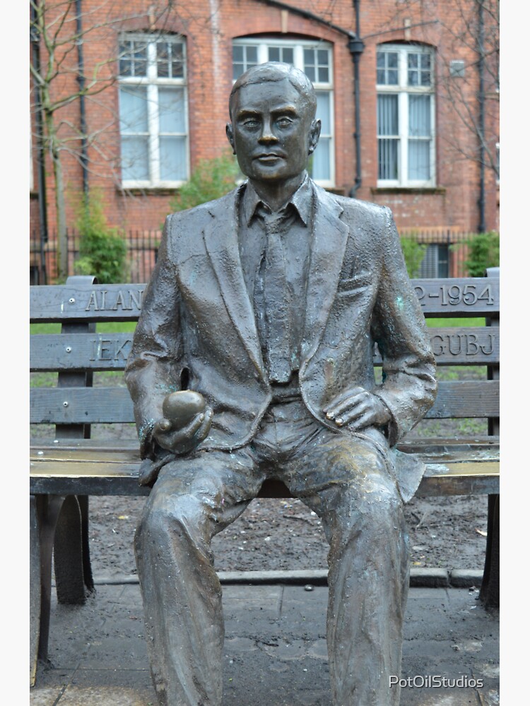 "Alan Turing" Sticker for Sale by PotOilStudios | Redbubble