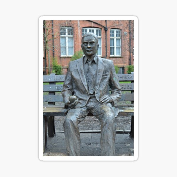 "Alan Turing" Sticker for Sale by PotOilStudios | Redbubble