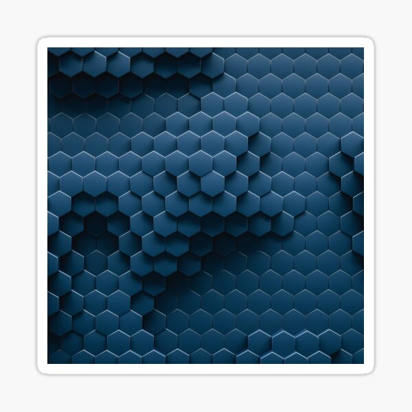 "3D Blue Navy " Sticker for Sale by Yaksza | Redbubble