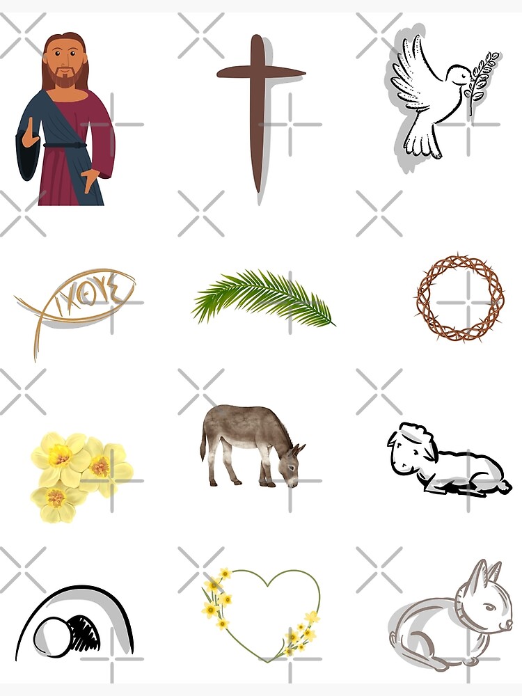 "Happy Palm Sunday Resurrection Pack, Celebrating Palm Sunday Holy Week, Easter week" Poster for ...