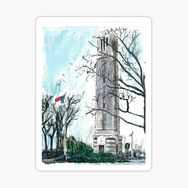 "Bell tower" Sticker for Sale by misfitcane | Redbubble