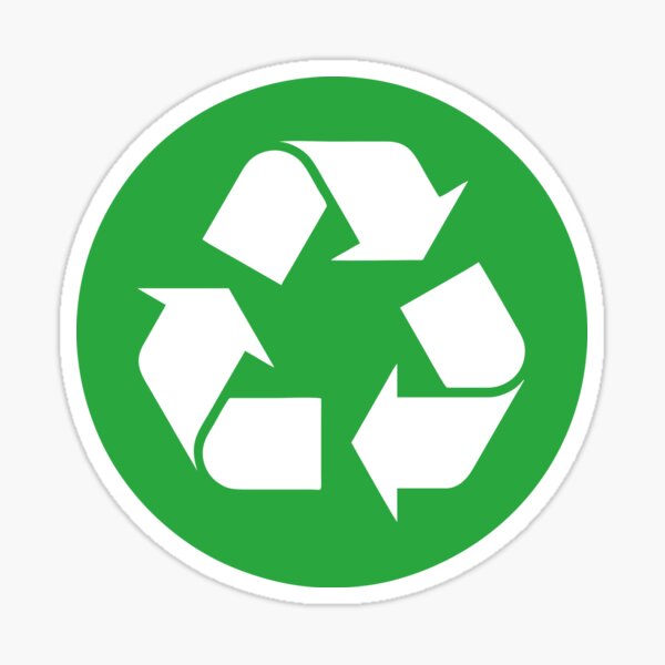 "recycle logo" Sticker for Sale by Sameartwarc | Redbubble