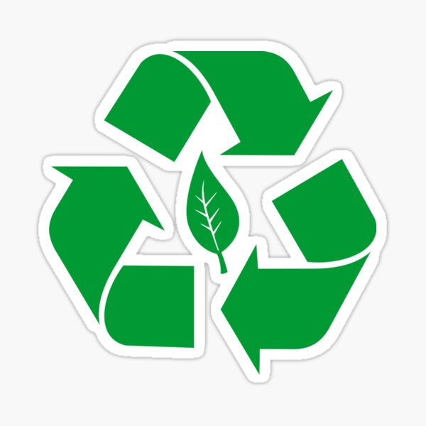 " recycle logo" Sticker for Sale by Sameart ⭐⭐⭐⭐⭐ | Redbubble