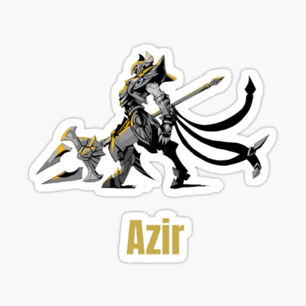 "Azir" Sticker for Sale by Frog87 | Redbubble