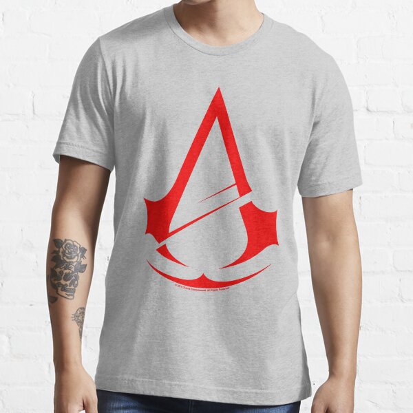 "Assassin's Creed Unity Simple Red Logo" T-shirt for Sale by FifthSun ...