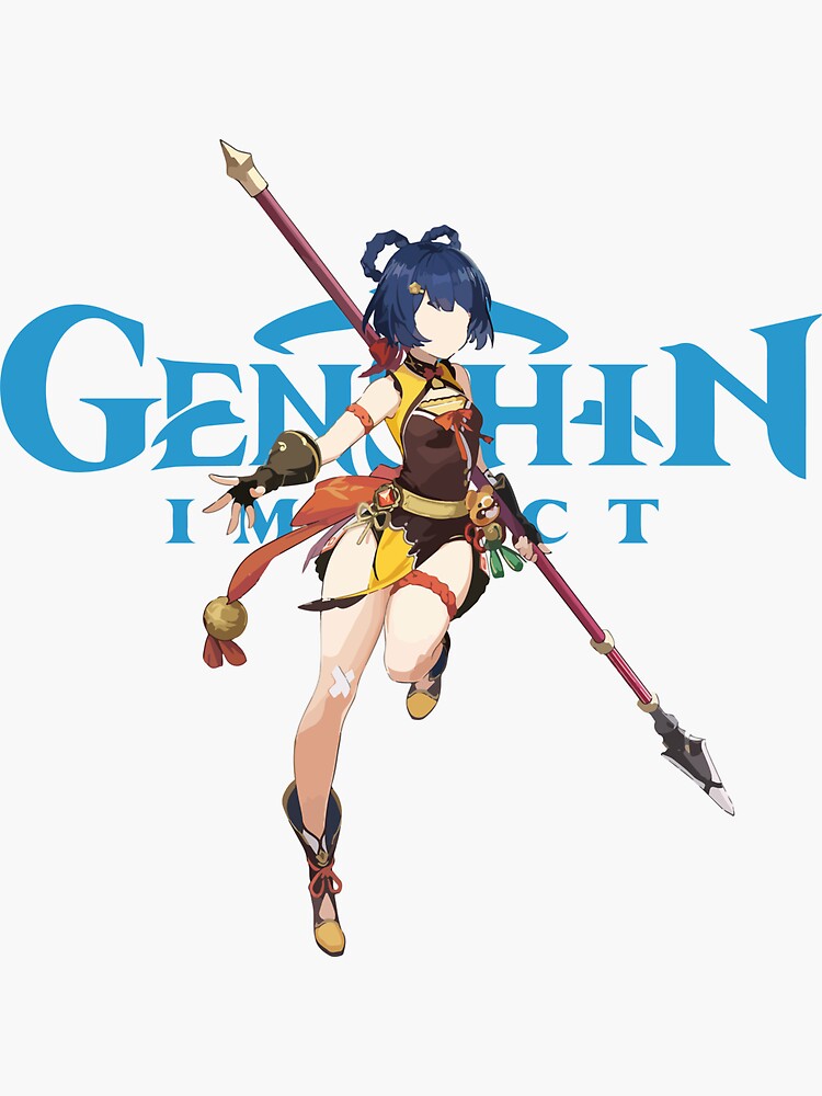 "Genshin Impact Xiangling" Sticker for Sale by rendigart | Redbubble