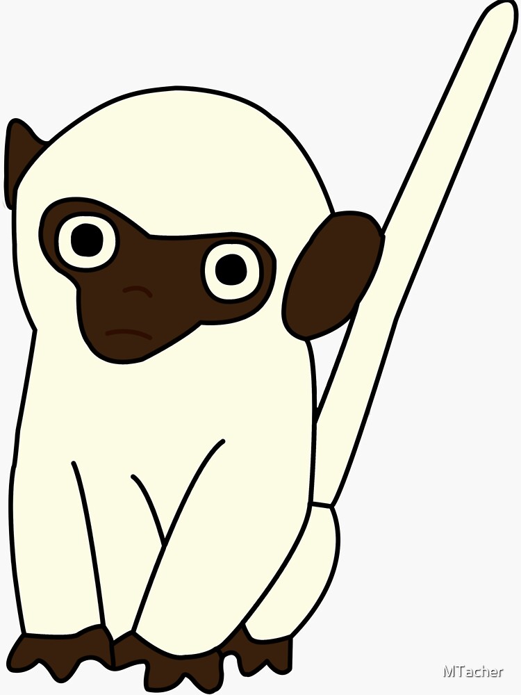 "Amedio, Monkey" Sticker by MTacher | Redbubble
