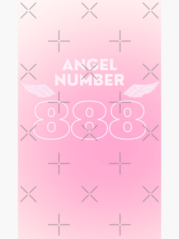 "888 angel number with wings" Sticker for Sale by EMXEdesigns | Redbubble
