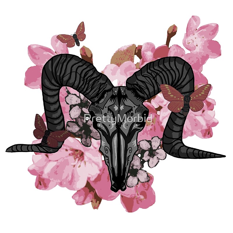 "Ram Skull II" by PrettyMorbid | Redbubble