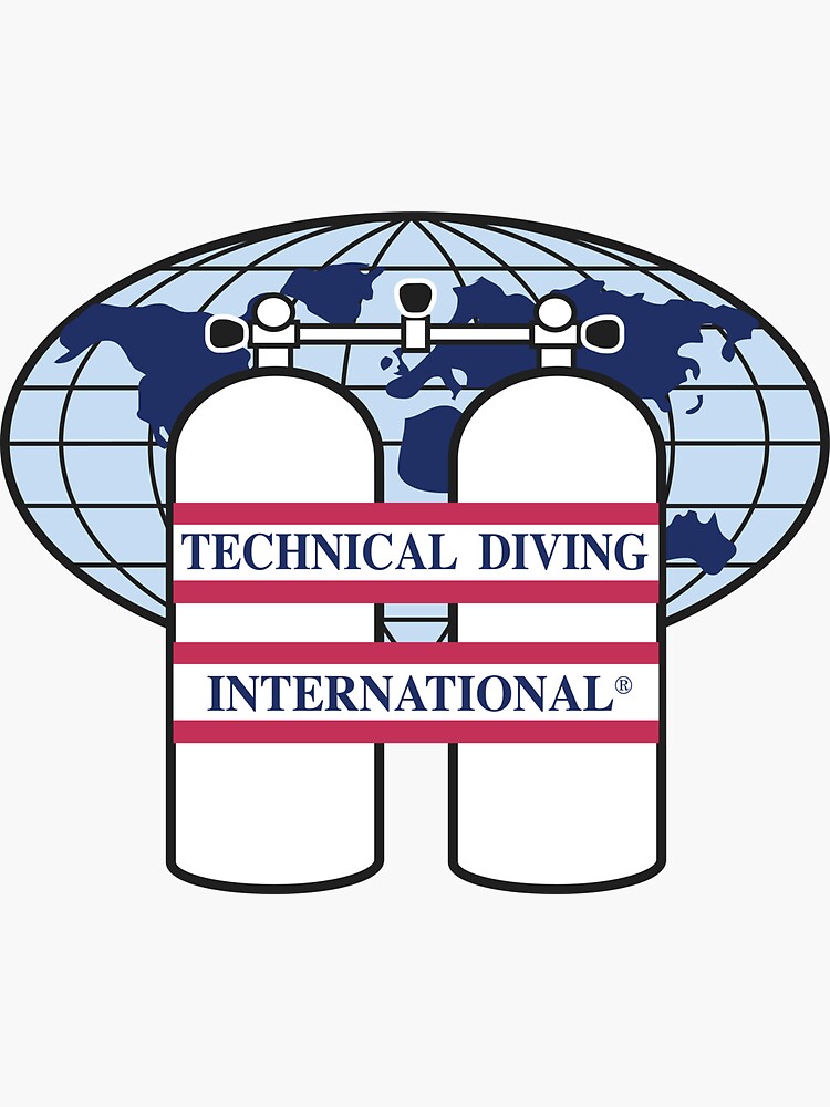 "Technical Diving International (TDI)- TDI Original Logo Merch" Sticker ...