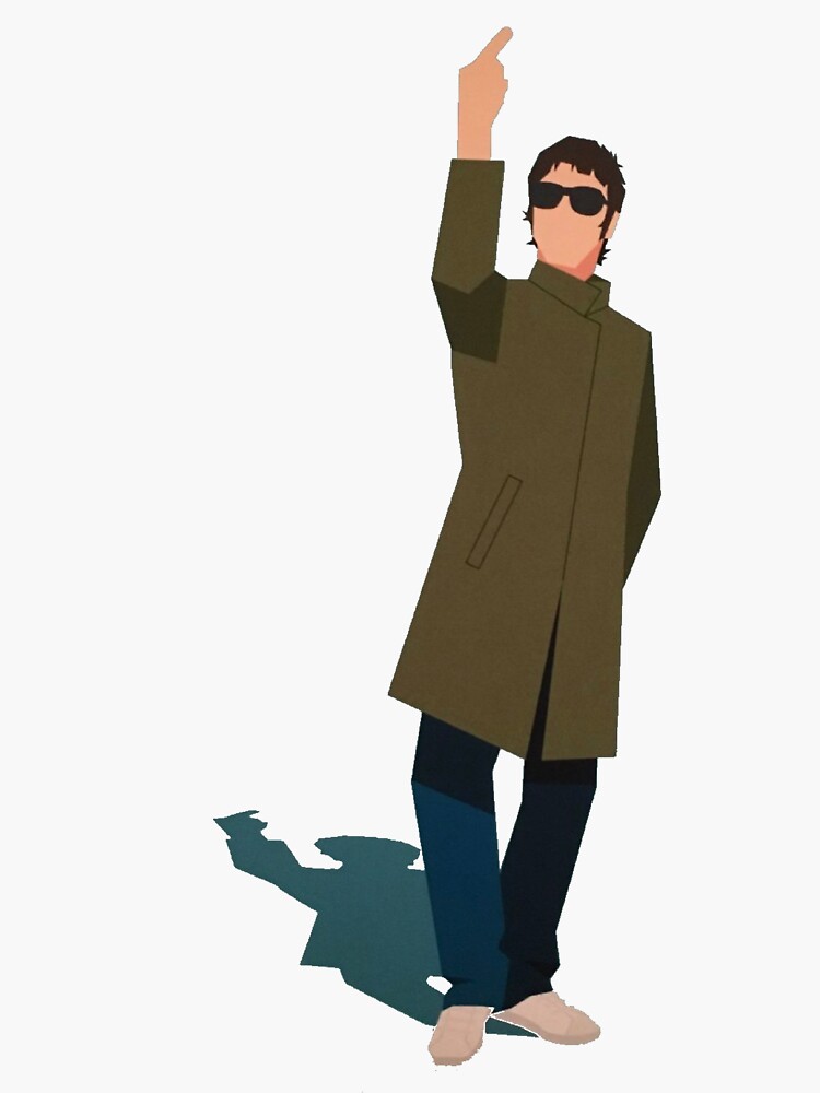 "Liam Gallagher" Sticker for Sale by Morgoxo | Redbubble