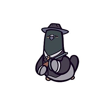 "Gangster Pigeon" Sticker for Sale by ThumboArtBumbo | Redbubble