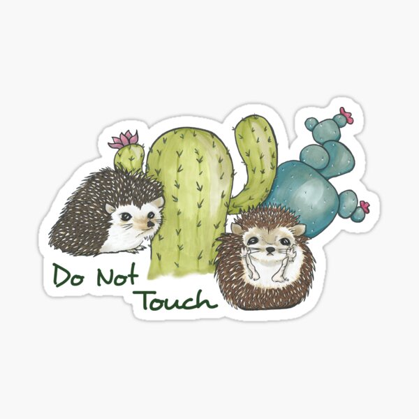"Do not touch" Sticker by Sarawp | Redbubble