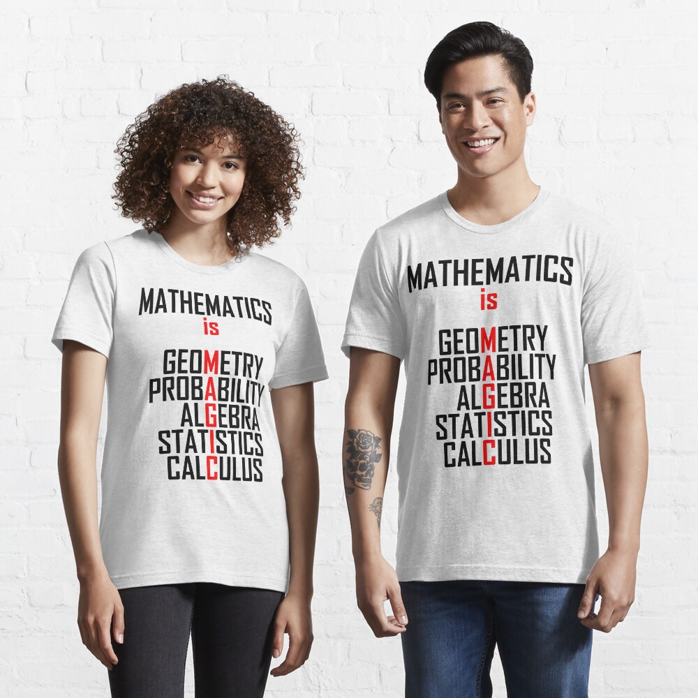 "Mathematics Is Magic- Funny Maths Joke" T-shirt for Sale by the ...