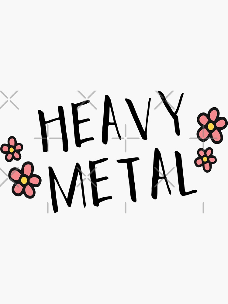 "HEAVY METAL" Sticker for Sale by BobbyG305 | Redbubble