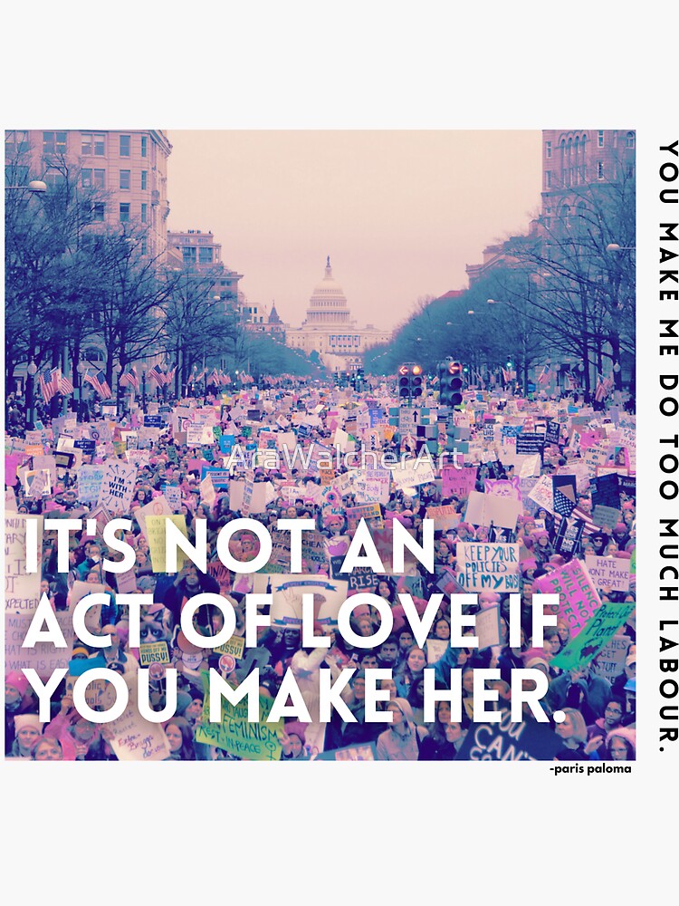 "You Make Me Do Too Much Labor Lyric Album Art Design Paris Paloma ...