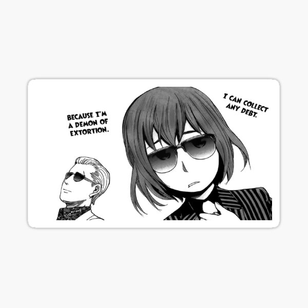 "Hinamatsuri (manga) Masao Otake - Demon of Extortion Sticker" by AQML ...