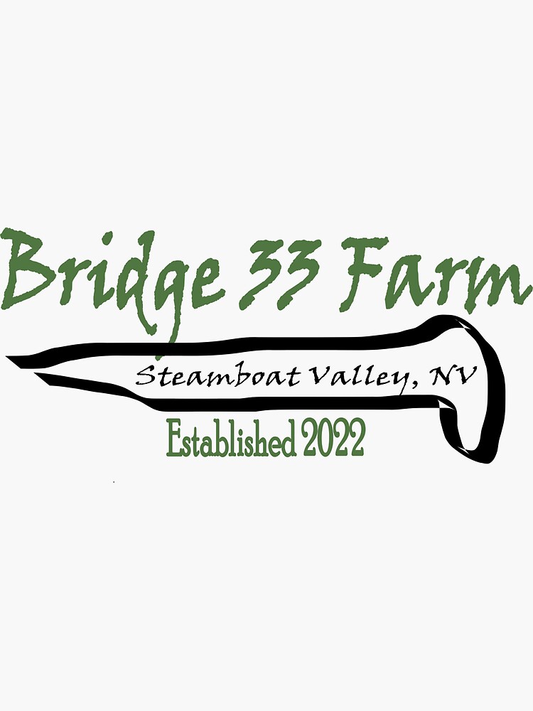 "B33 Spike Rectangular Logo" Sticker for Sale by Bridge33Farm | Redbubble