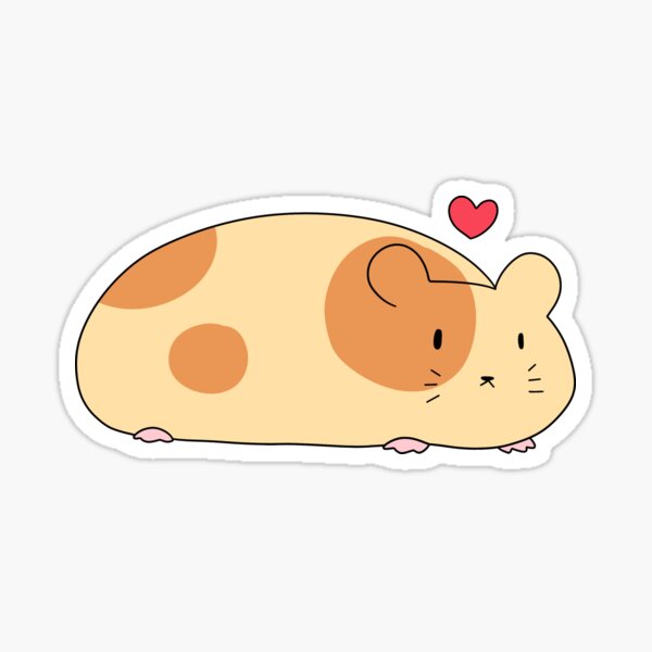 "Long Hamster Love" Sticker for Sale by SaradaBoru | Redbubble
