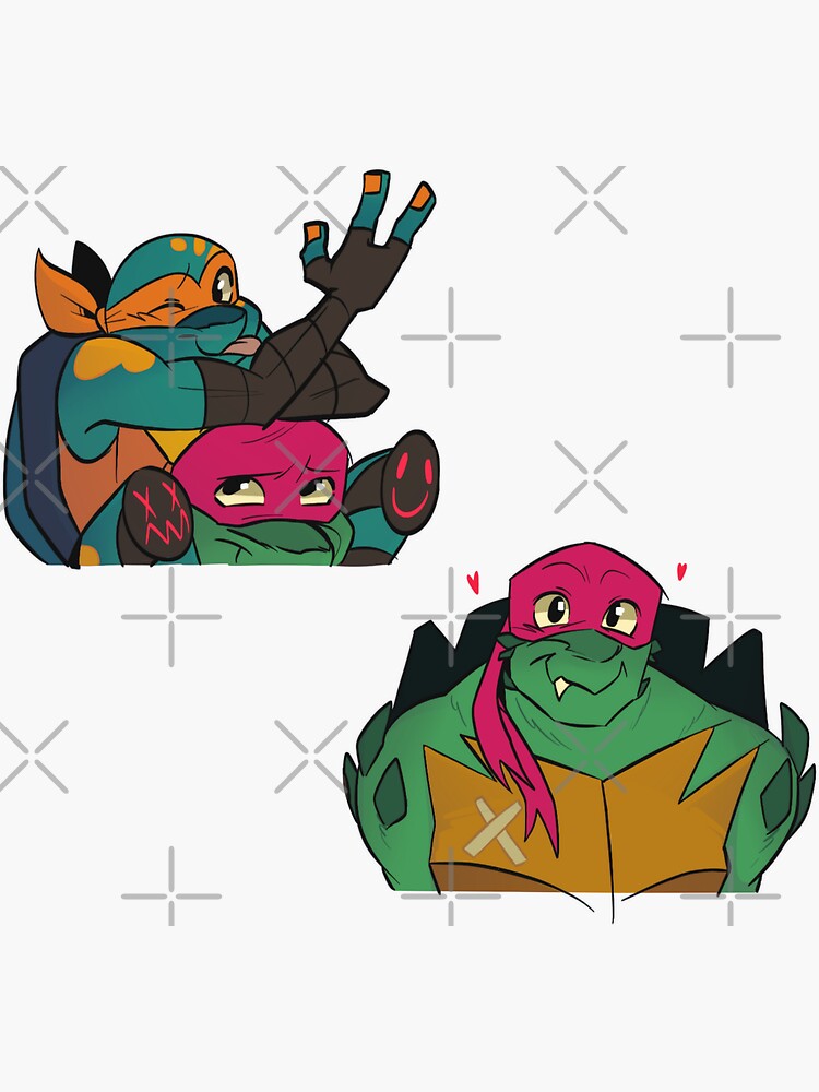 Raph And Mikey Sticker For Sale By Itzjazzyjazzin Redbubble