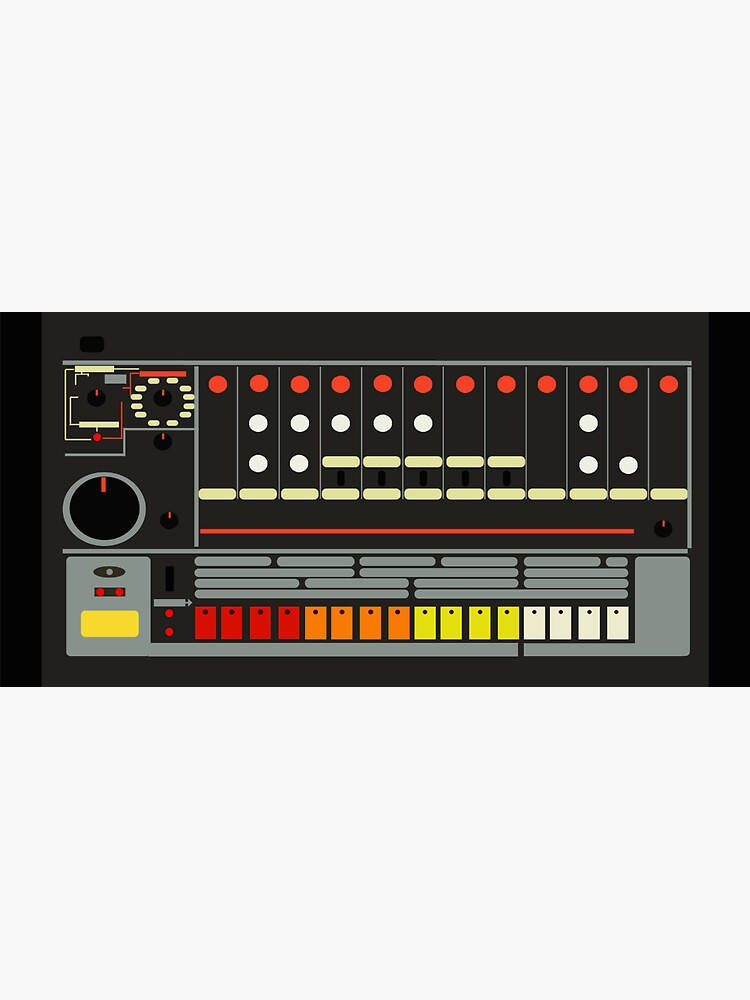 "TR-808 Drum Machine" Sticker for Sale by Sprior-designs | Redbubble