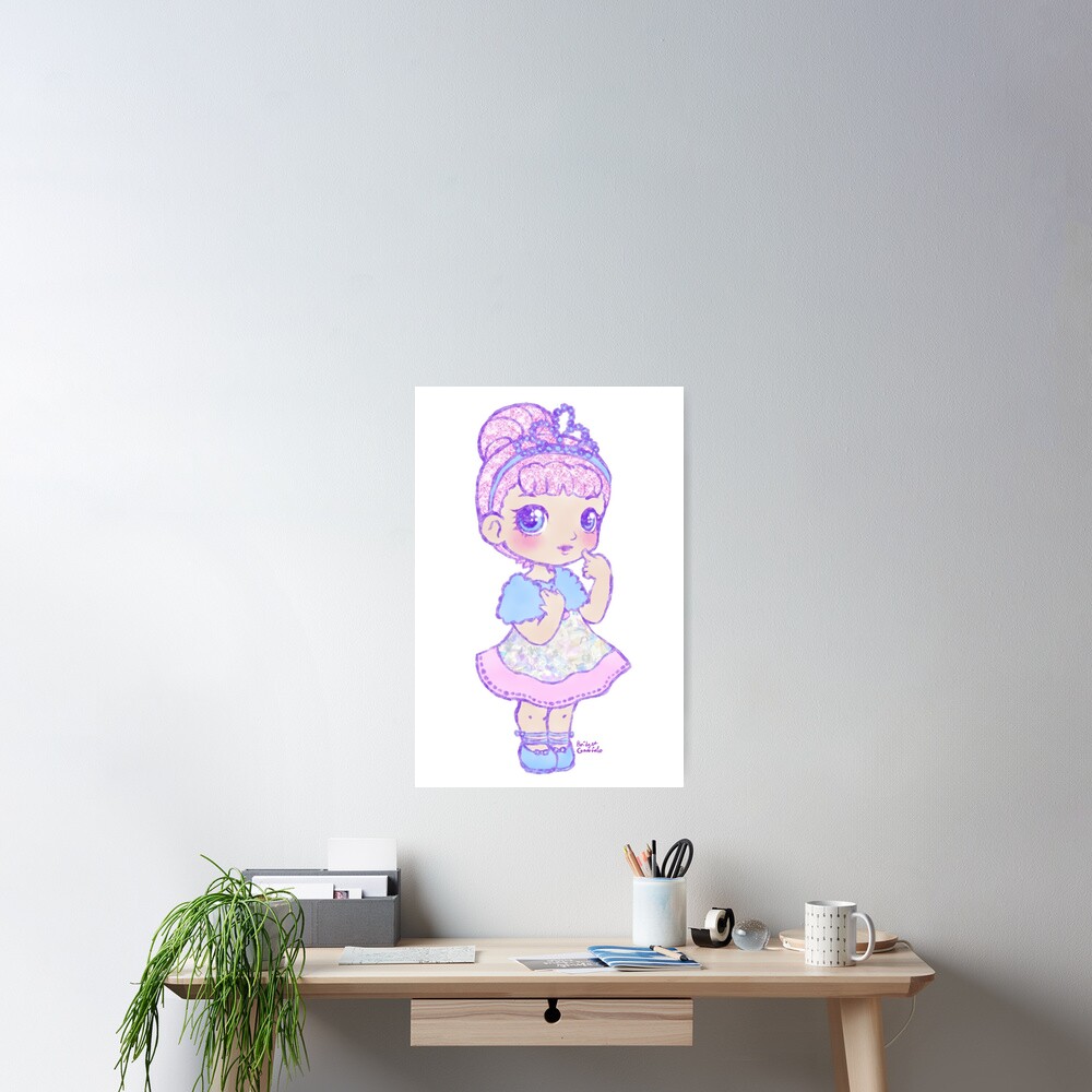 Poster « Mignon Kawaii Crystal Queen LOL Surprise Art de poupée », par ...
