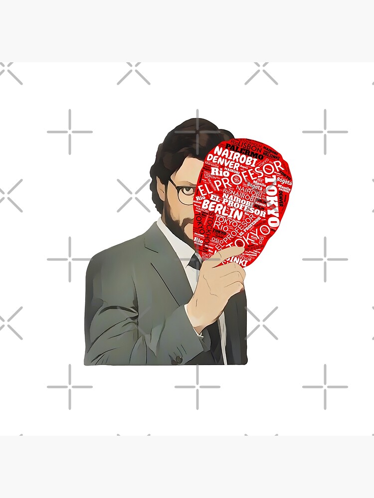 "The Original Money Heist - The Professor Mask" Poster for Sale by ...