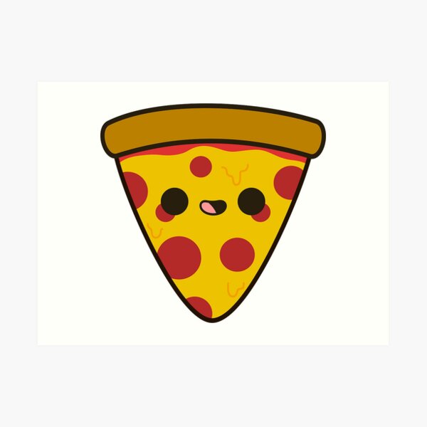 Chibi Pizza Art Prints | Redbubble