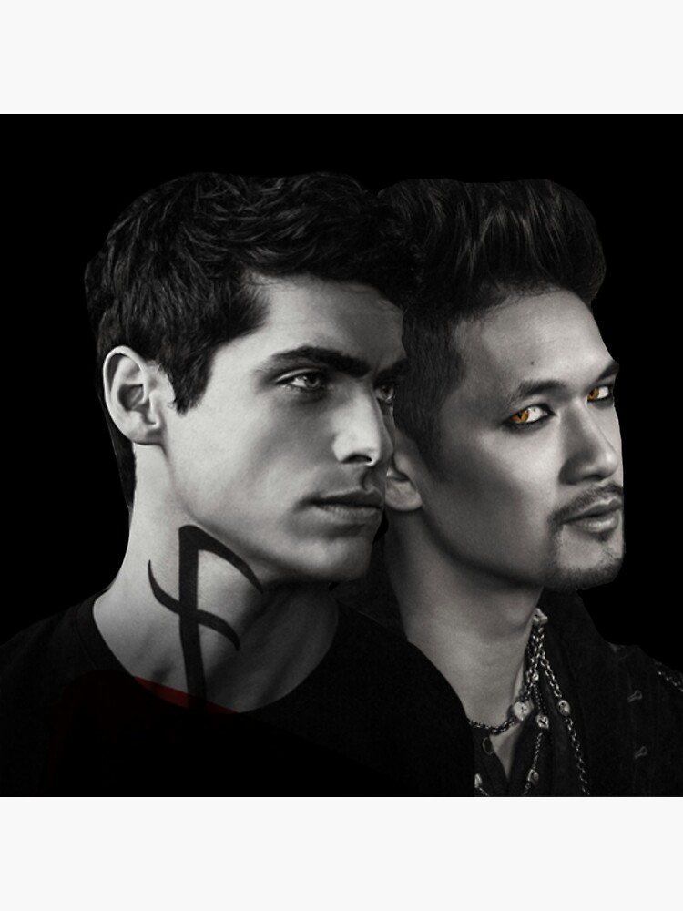 "Malec" Sticker for Sale by herondaleloving | Redbubble