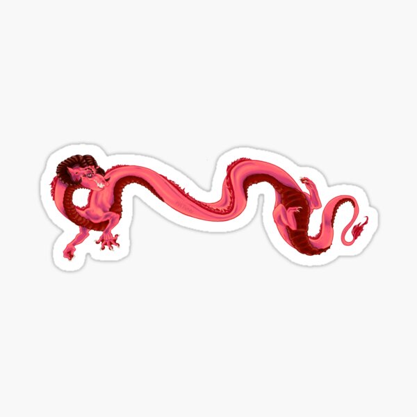 "Pink beast" Sticker for Sale by Katunu | Redbubble
