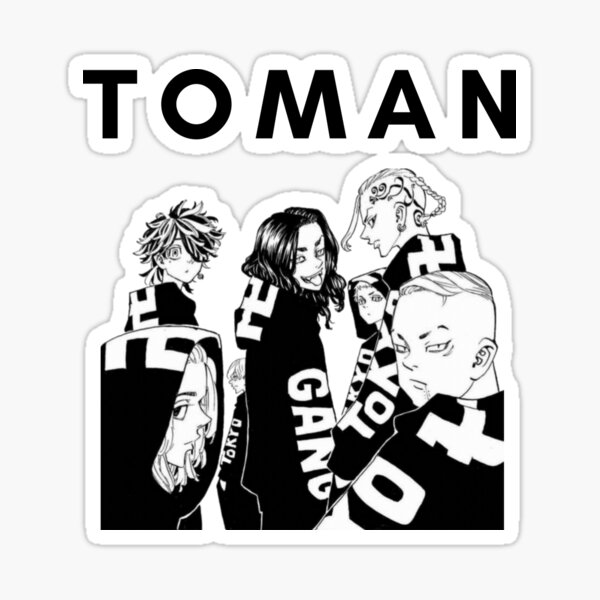"TOMAN" Sticker for Sale by HIGHONANXIETY | Redbubble