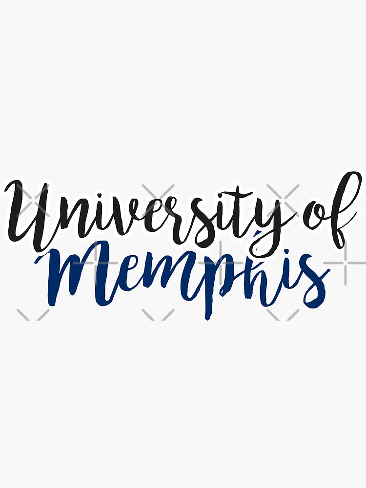 "University of Memphis" Sticker for Sale by mynameisliana | Redbubble