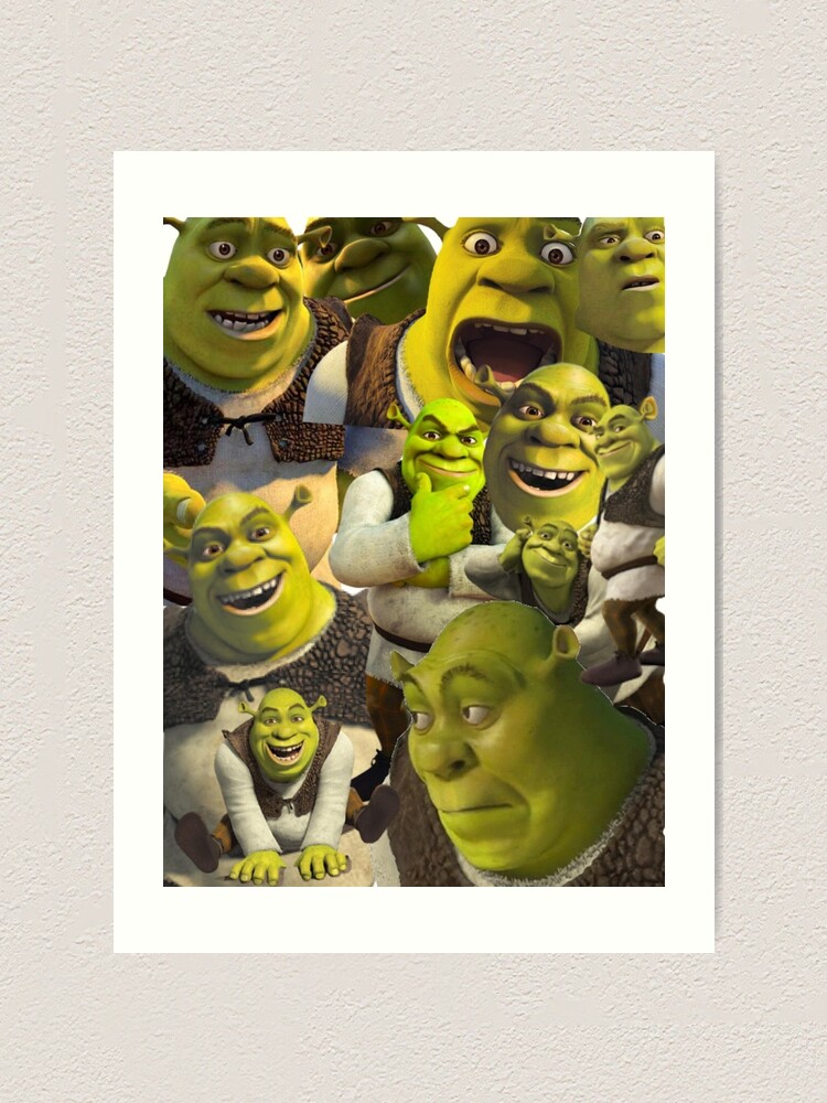"Shrek " Art Print by rainyrainbow | Redbubble