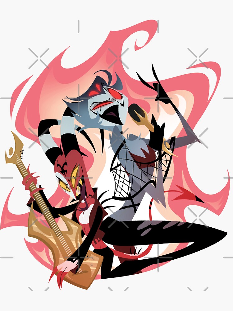 "Helluva Boss - Stolitz rock" Sticker for Sale by -RotaS- | Redbubble