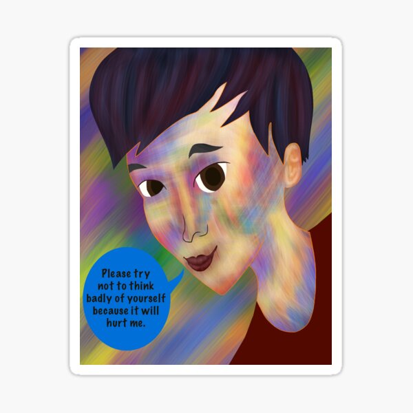 "Caring Friend" Sticker for Sale by Choco-Latte2790 | Redbubble