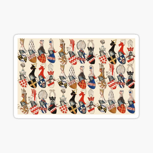 "COAT OF ARMS OF PARTECIPANTS OF MEDIEVAL TOURNAMENT IN PRUSSIA ...